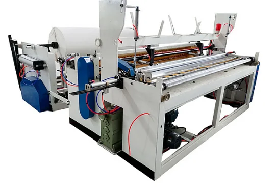 Manual Tissue Toilet Paper Roll Cutting Machine With Band Saw Blade ...
