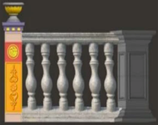 High Quality ABS Plastic Roman Decorative Baluster Mold