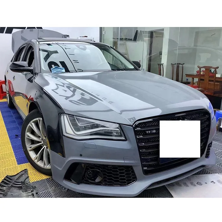 Facelift Body Kit Front Bumper Assembly For Audi A8 Change To Rs8 Model Car Bumpers With High ...