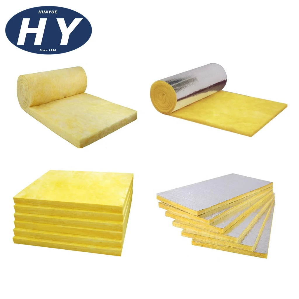 Air Conditioning Fiberglass Wool Insulation Blanket Roll