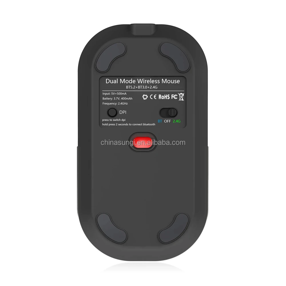 Computer Optical Mouse Dual Model Wireless BT Mouse Aluminium Alloy ...