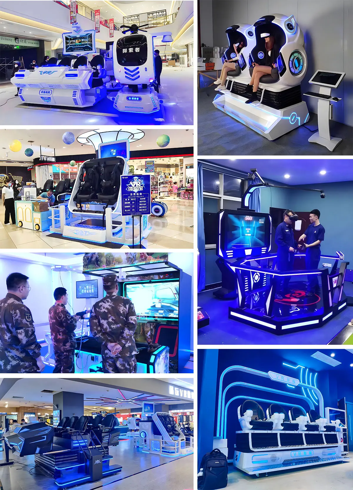 Indoor Amusement New Attractive 9d Virtual Reality Vr Spaceship 6 ...