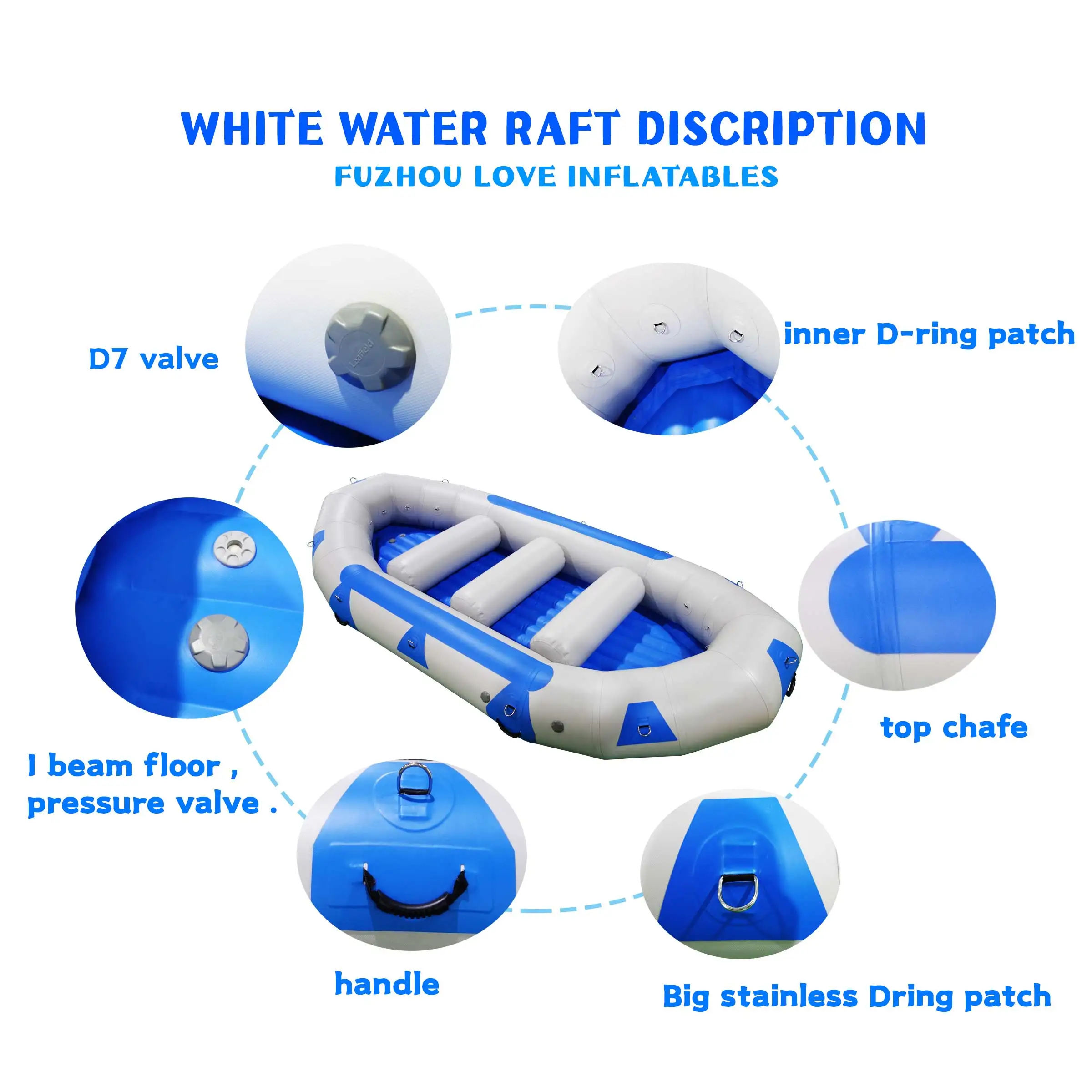 Wholesale Inflatable White Water Raft - Durable & Customizable
