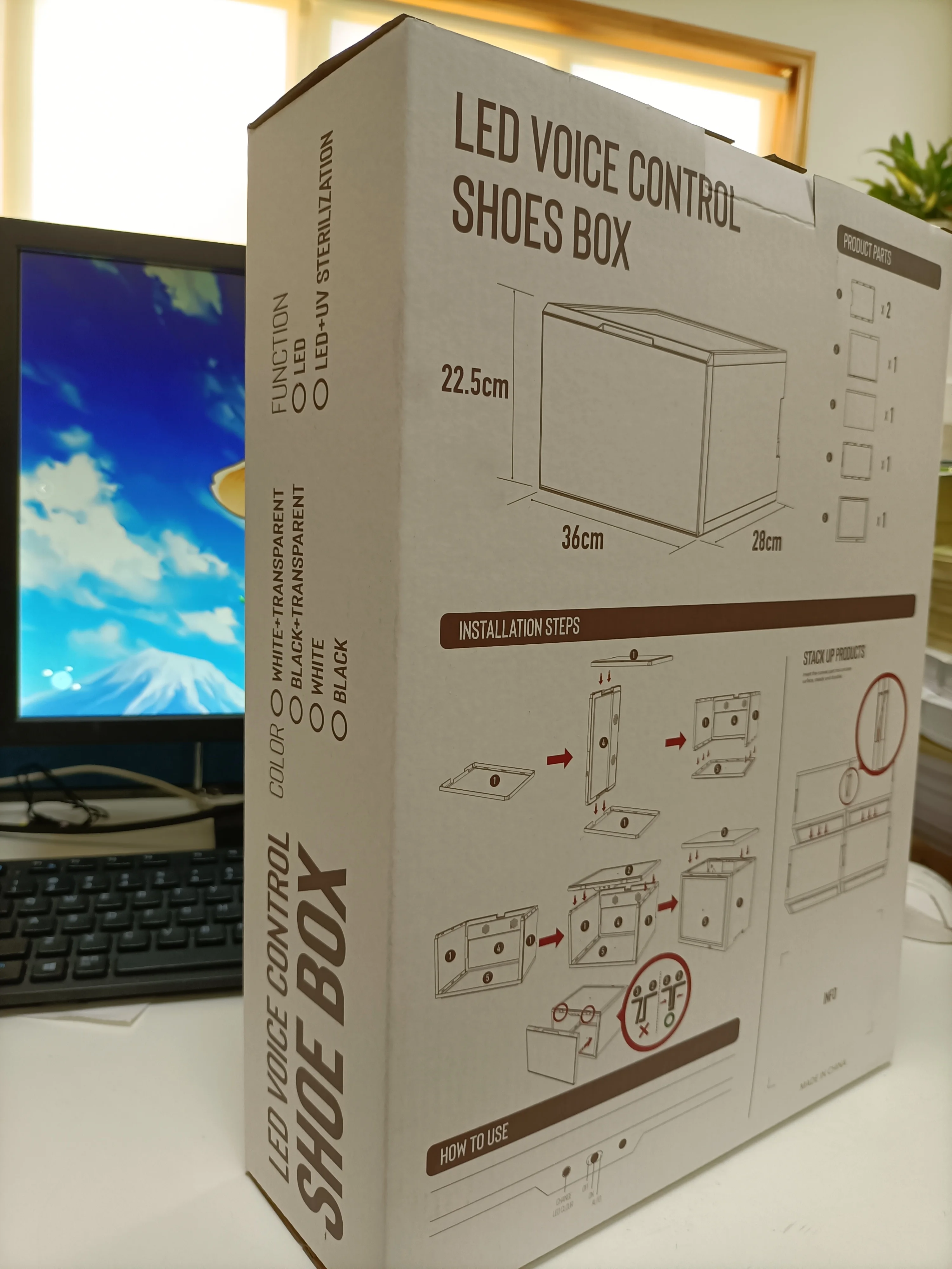 Sneakers Display Cases Transparent Stackable Plastic Shoes Storage Box ...