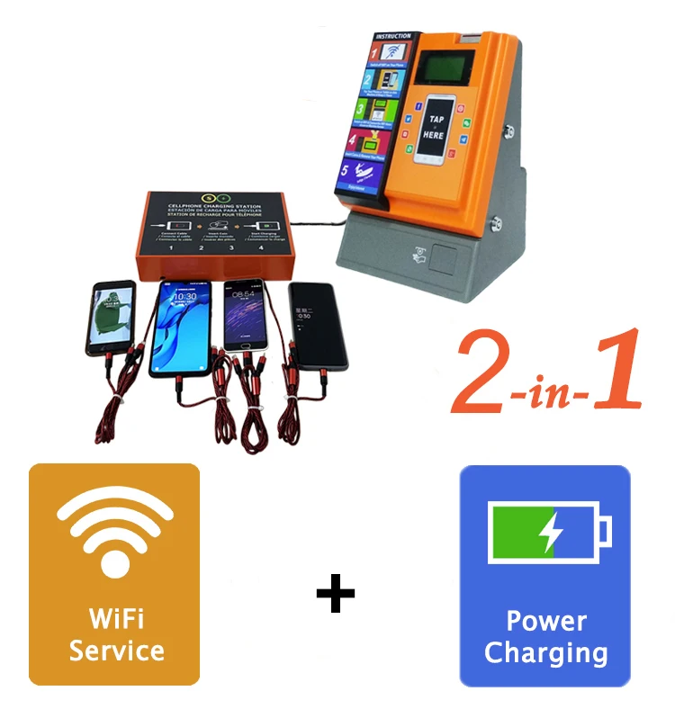 Hot Selling 2-in-1 Wifi And Mobile Phone Power Charging Station Vending ...