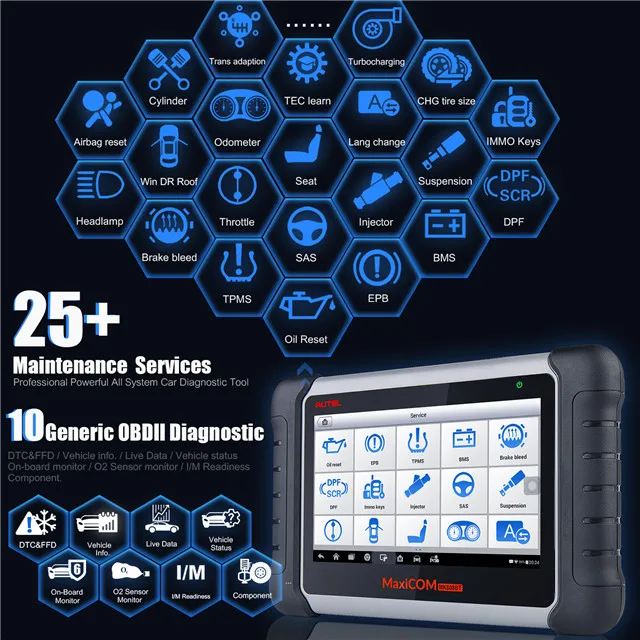 Autel Maxicom MK808BT PRO - Universal OBD2 Diagnostic Tool