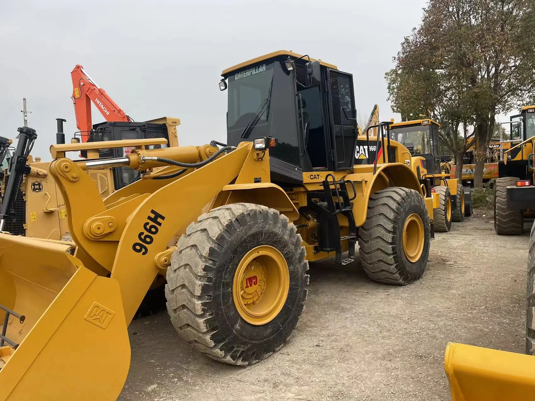 Mini Backhoe Loader Wheel Loader With Automatic Caterpillar 966H Engine ...