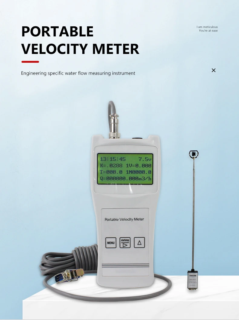 Open Channel Velocity Meter River Flow Meter Water Level Flow Sensor ...