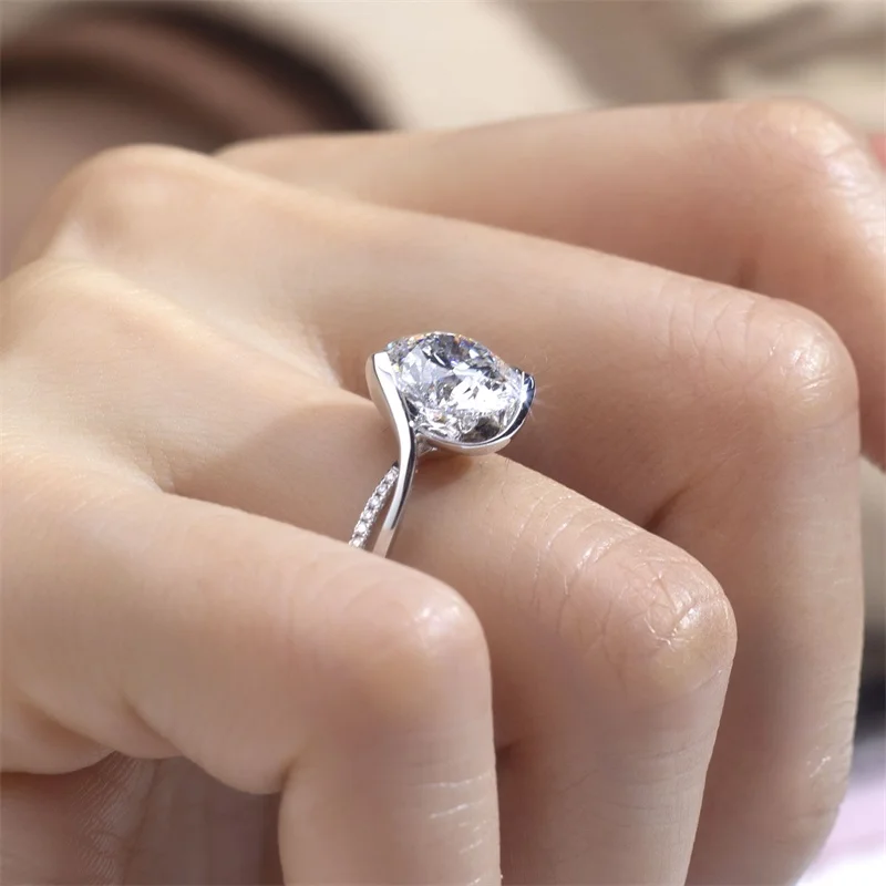 Messi Jewelry 18k White Gold Jewelry Igi Verified 2.65ct D Vs1 Round ...