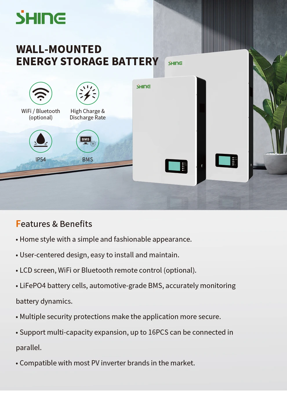 Home Battery Energy Storage Battery Power Wall Lithium Battery Solar Storage 48v Powerwall 3kwh ...