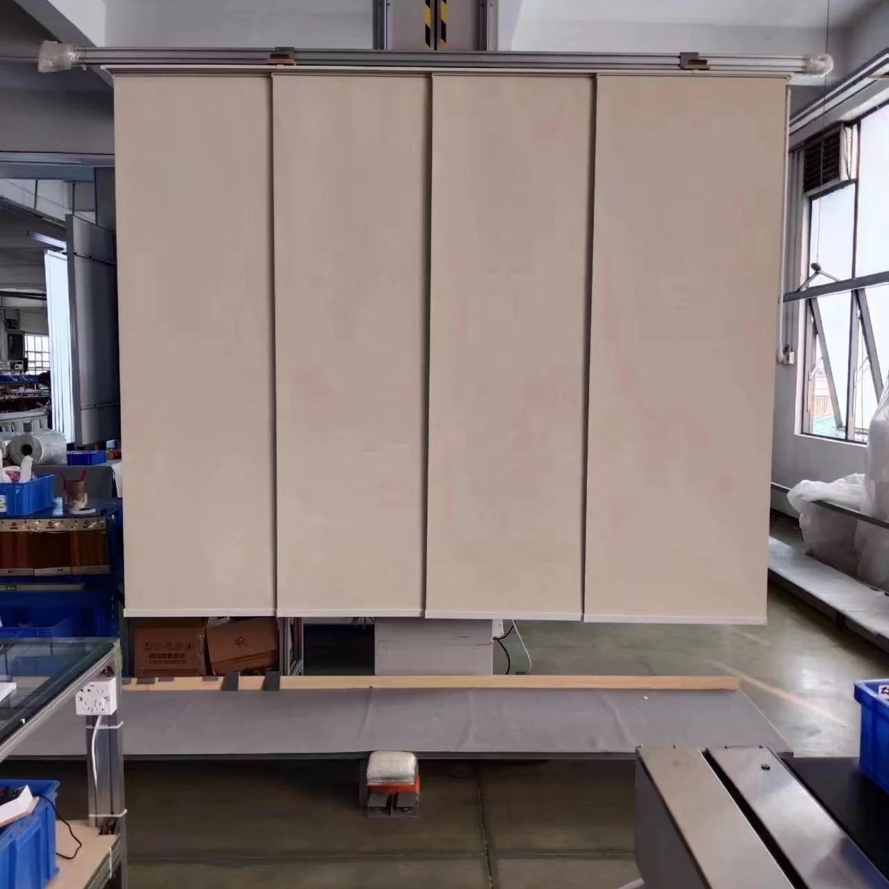 Manual Wand Control Panel Track Sliding Blinds by Unihome