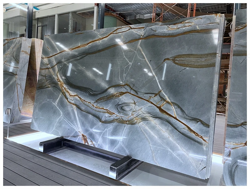 Blue Roma Granite Imperial Blue Quartzite For Stone Project Qt-011 Blue ...