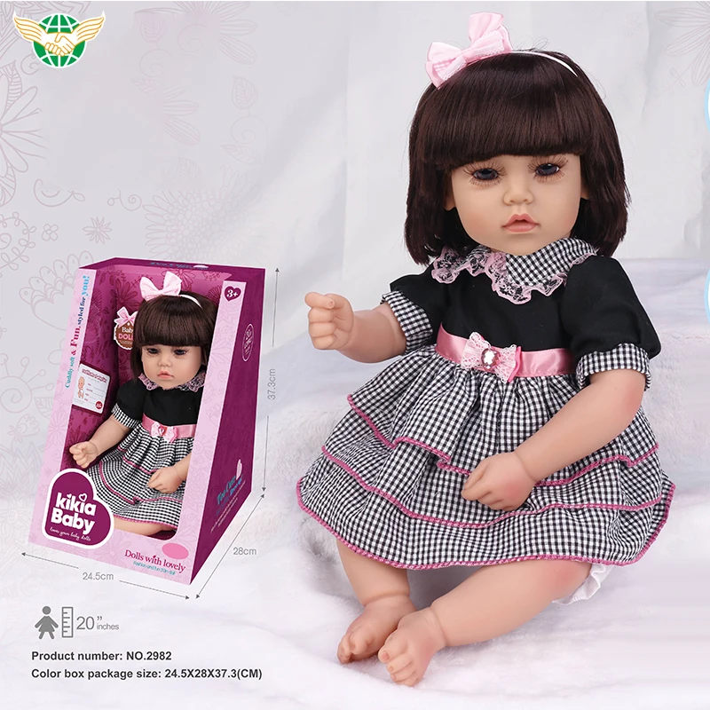 Hot Selling 20 Inch Girl Doll Pretty Girl Baby Cotton Coll Set Vinyl ...