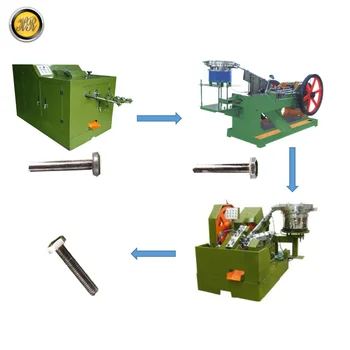 Hex Bolts Making Machine M6 M8 M10 M18 M20 M24 Hexagon Bolt Production ...