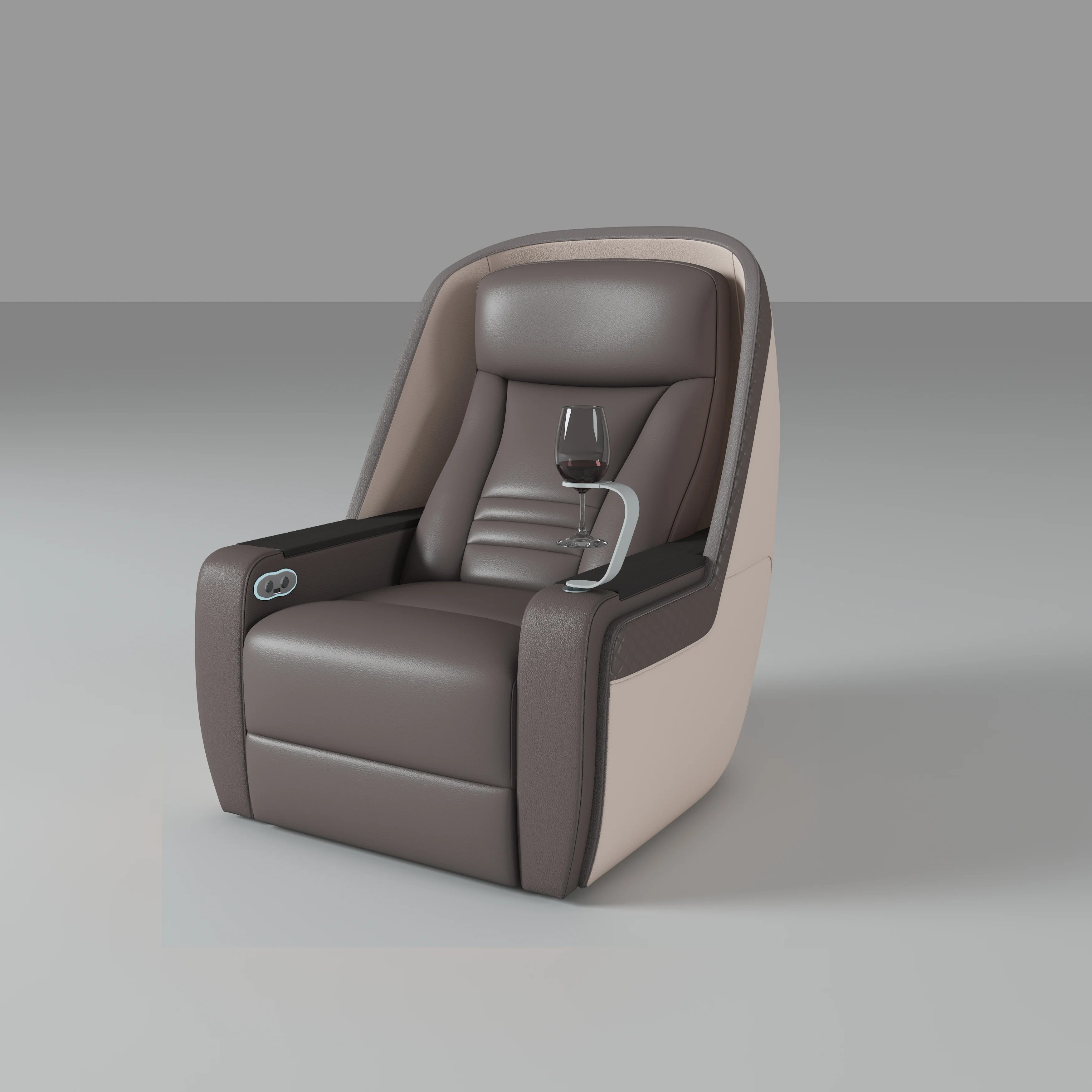 High End Leather Single VIP Recliner Chair for Living Room Relax Chair ...