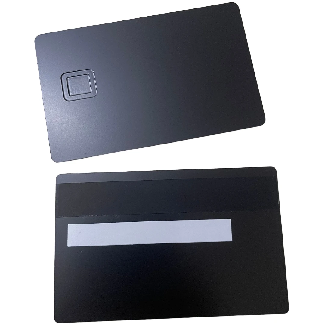 0.8mm Printable Blank Black Matte Metal Credit Card Customized Metal ...