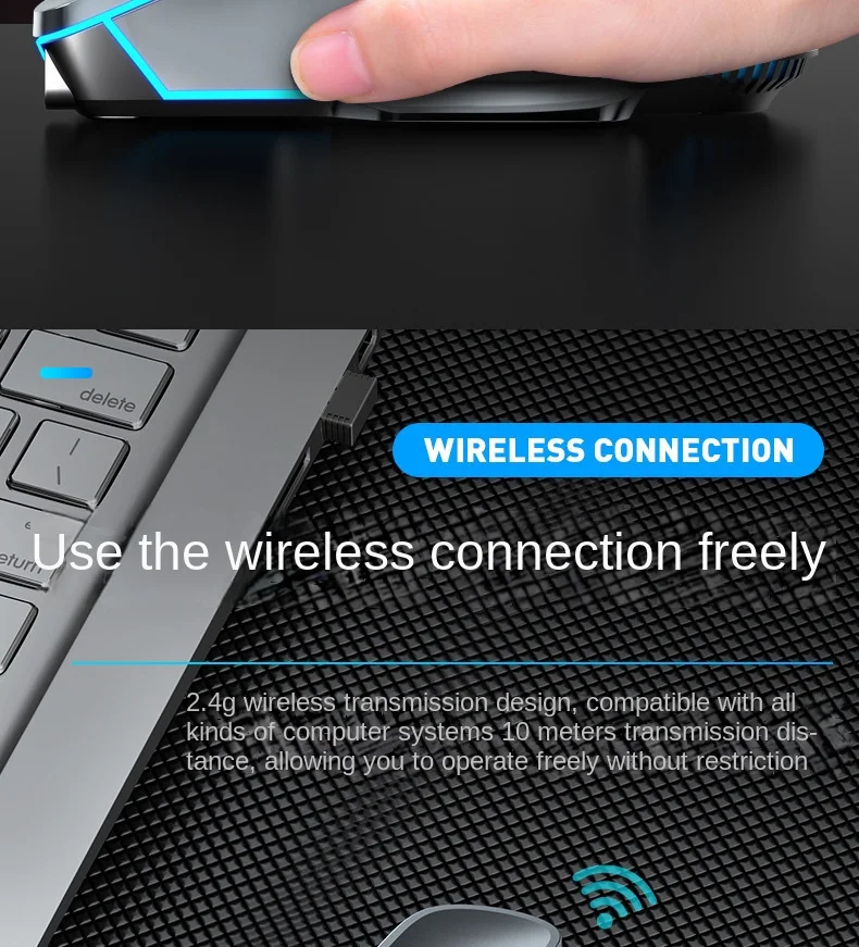 Xinmeng M215 Wireless Mouse Rechargeable Notebook Desktop Computer ...