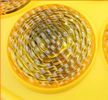 Traffic Warning Lights Sunflower Lights Solar Led Round Flash Traffic ...