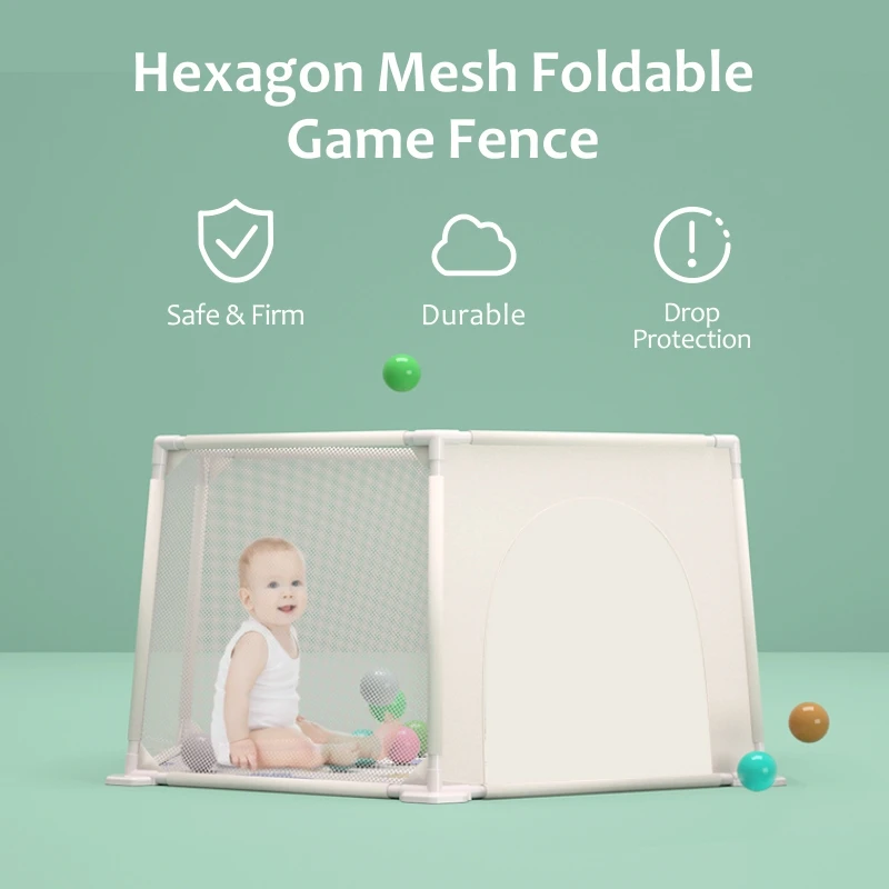 Multi Use Baby Safety Metal Playpen Indoors Outdoors Hexagonal Baby ...