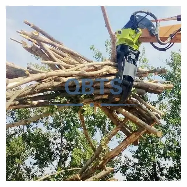 Excavator Grapple Bucket Hydraulic Wood Grapple 360 Log Grab And Stone ...