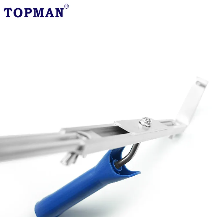 TOPMAN Heavy-Duty Adjustable Aluminum Double Arm Paint Roller Frame