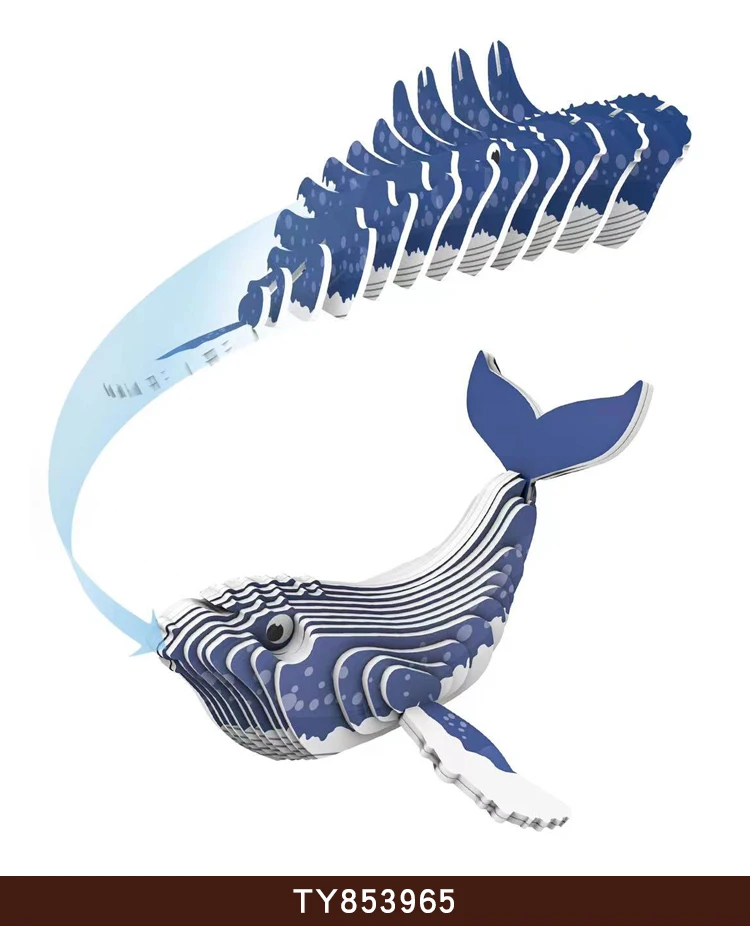 Kids Educational Creative Paste Toys 3d Puzzles Of Paperboard Animal ...