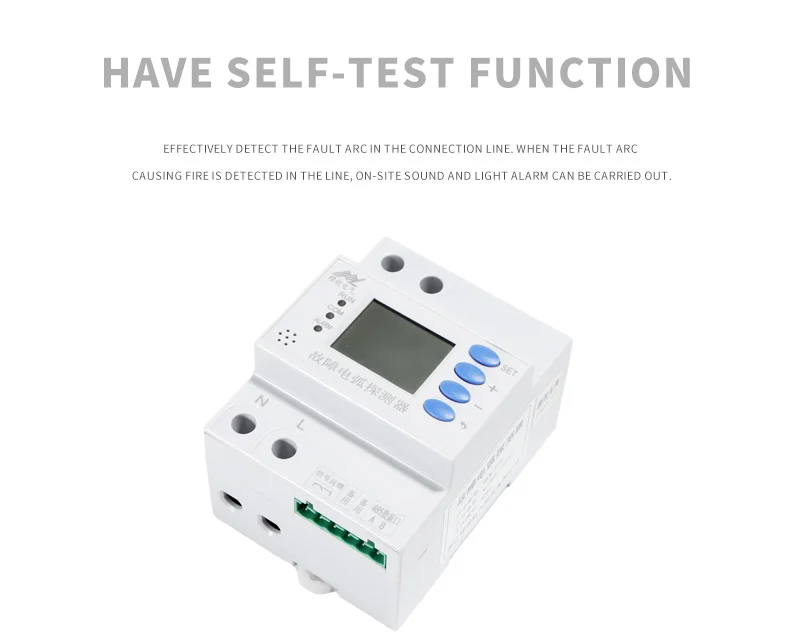 Din Rail Installation Fault Arc Detector with RS485 Communication and ...