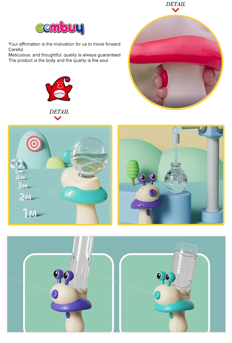 Outdoor Spray Shooting Cute Snail Small Toy Electric Water Gun ...