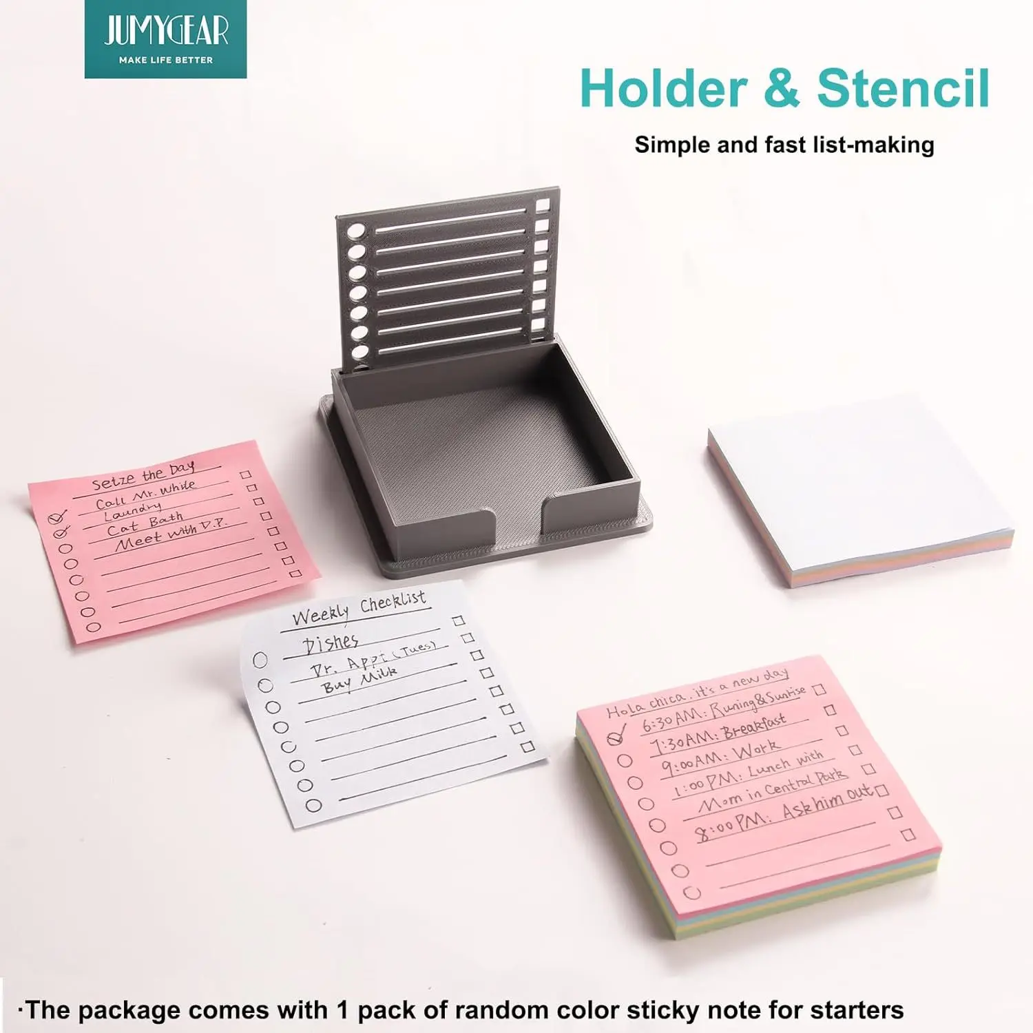 1 Pack of Note Template Sticky Note Template Box Sticky Note Boxes ...