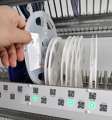 Smart Storage for PCB SMT Lighting - Intelligent Reel Shelves