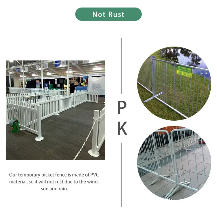 Fentech Plastic Vinyl Pvc Movable Event Temporary Fence - Buy Movable ...
