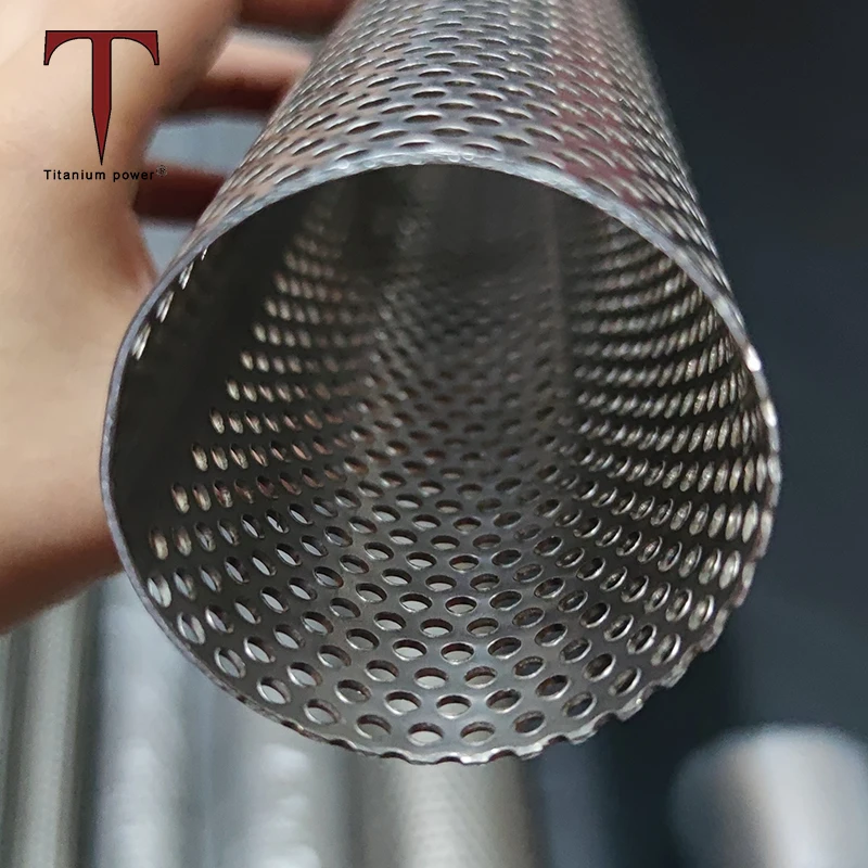 Tanium Customizable Perforated Pipe Titanium Mesh Screen Filter ...