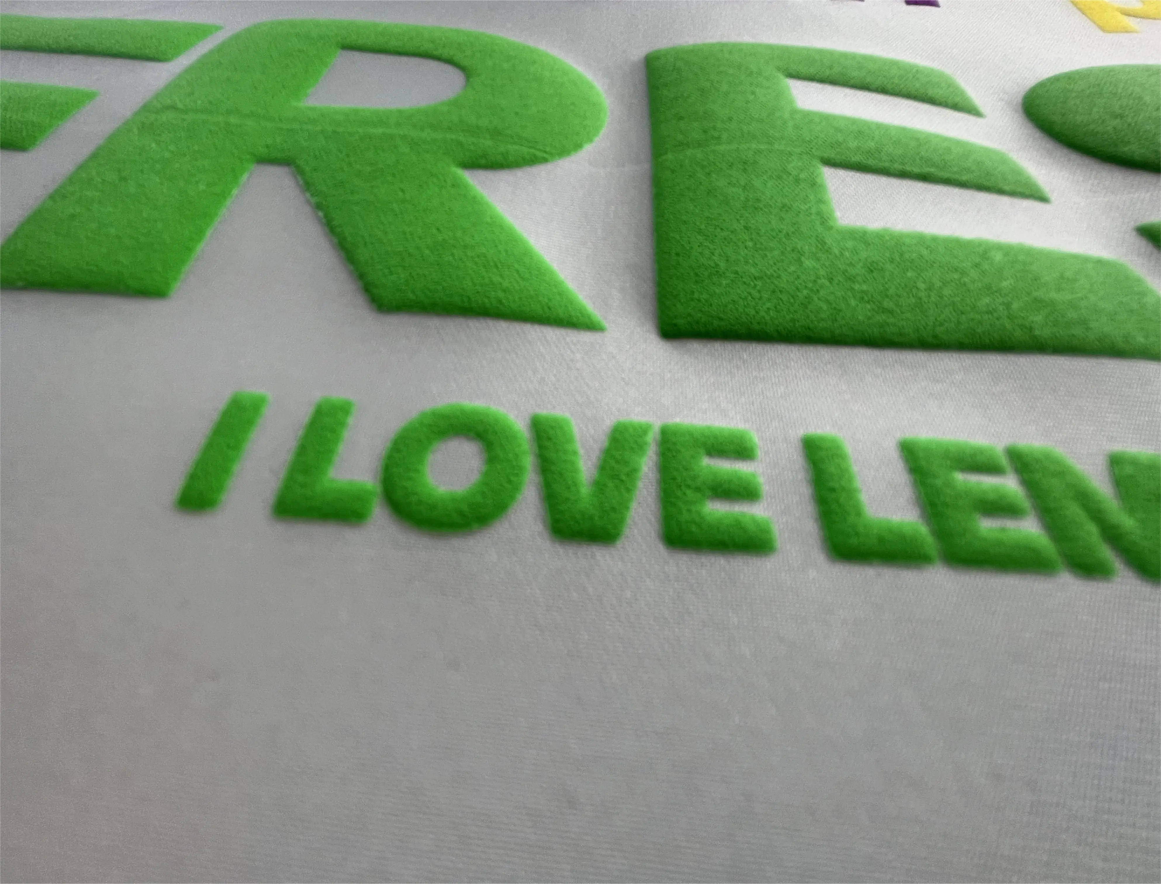 High Quality Puff Screen Printed Heat Transfers for Clothing