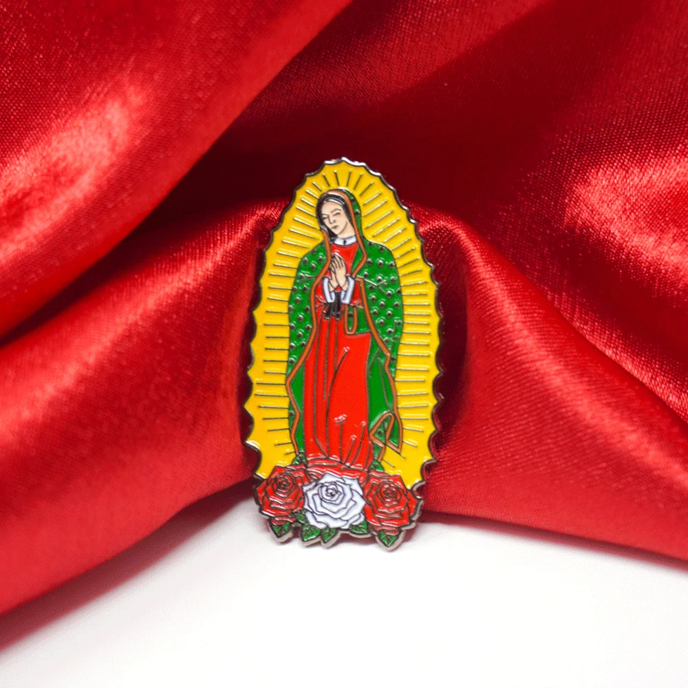 Custom Virgin Mary De Guadalupe Enamel Hat Pin Catholics Feast Pins ...