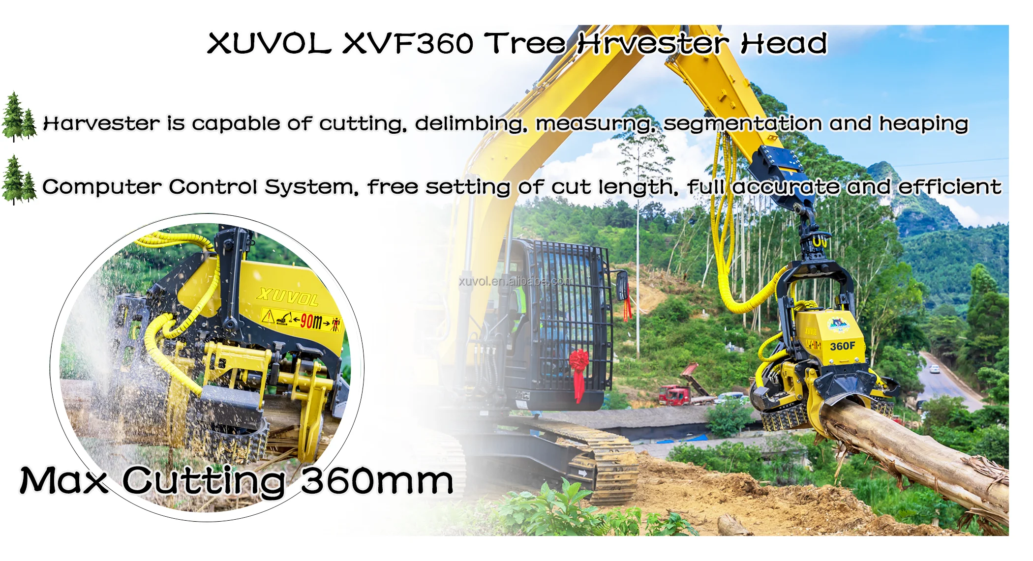 EUCALYPTUS Harvesting Head - Efficient Tree Cutting