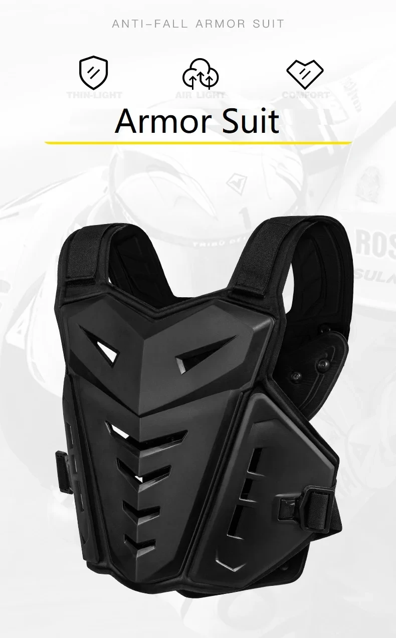 Sulaite Hard Shell Shock Resistant Armor Vest Motorcycle Vest Armor ...