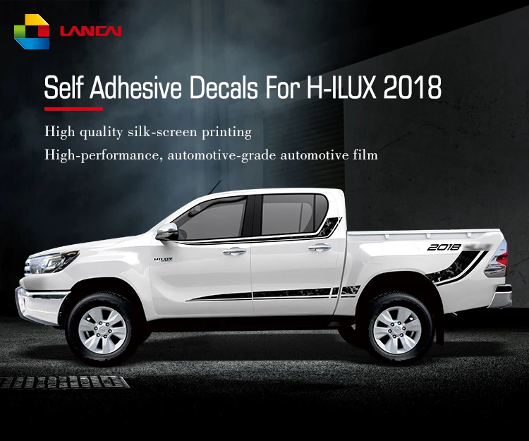 Car Side Decal for Hilux Pickup - Self Adhesive Stickers