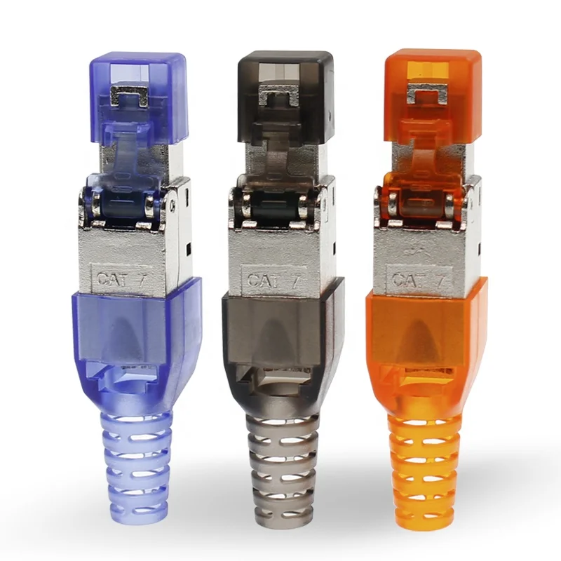 Toolless Shielded Cat6a Cat7 Field Connection Modular Plug Tool-free ...