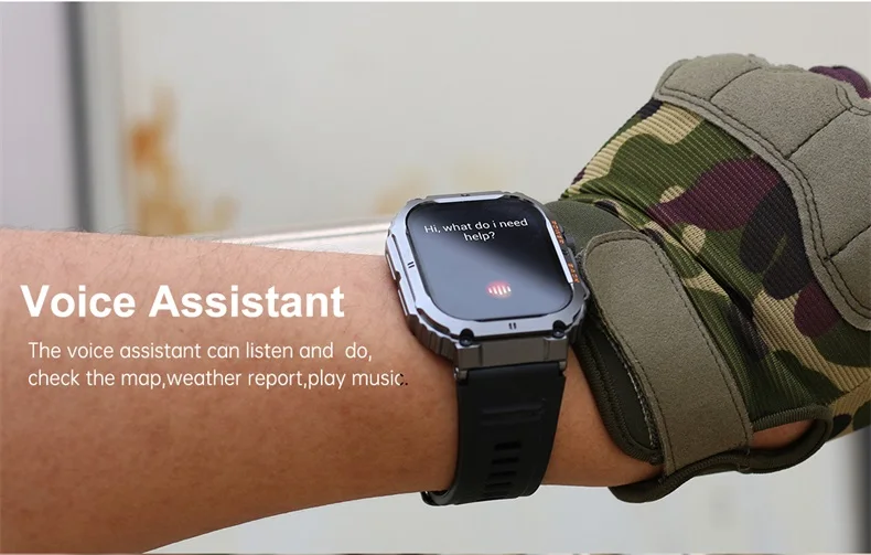 K57 Pro Outdoor Sports Smart Watch With Bt Calling 1.96 Inch Big ...