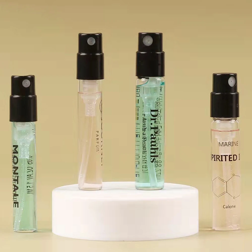 Custom Logo Mini Black Perfume Test Spray Bottles - 1.5ml, 2ml, 3ml ...
