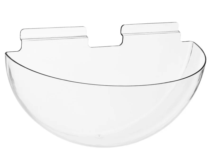 Slatwall Acrylic Quarter Ball Bins - Efficient Storage