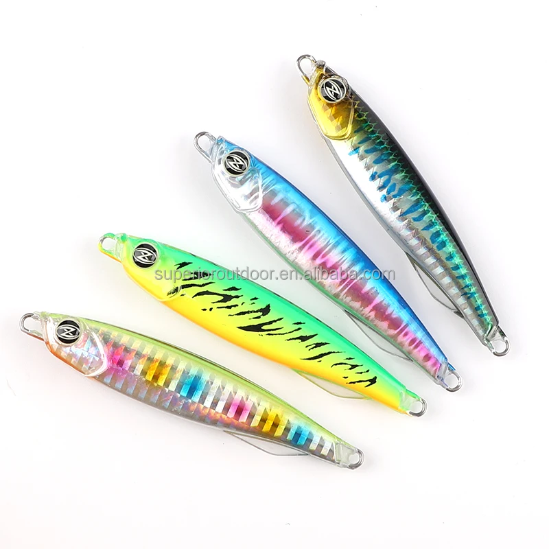 SUPERIORFISHING Epoxy Resin Jigs 40g 60g 80g Lead Metal Jigs Sinking Jigging Fishing Lures CL035 ...