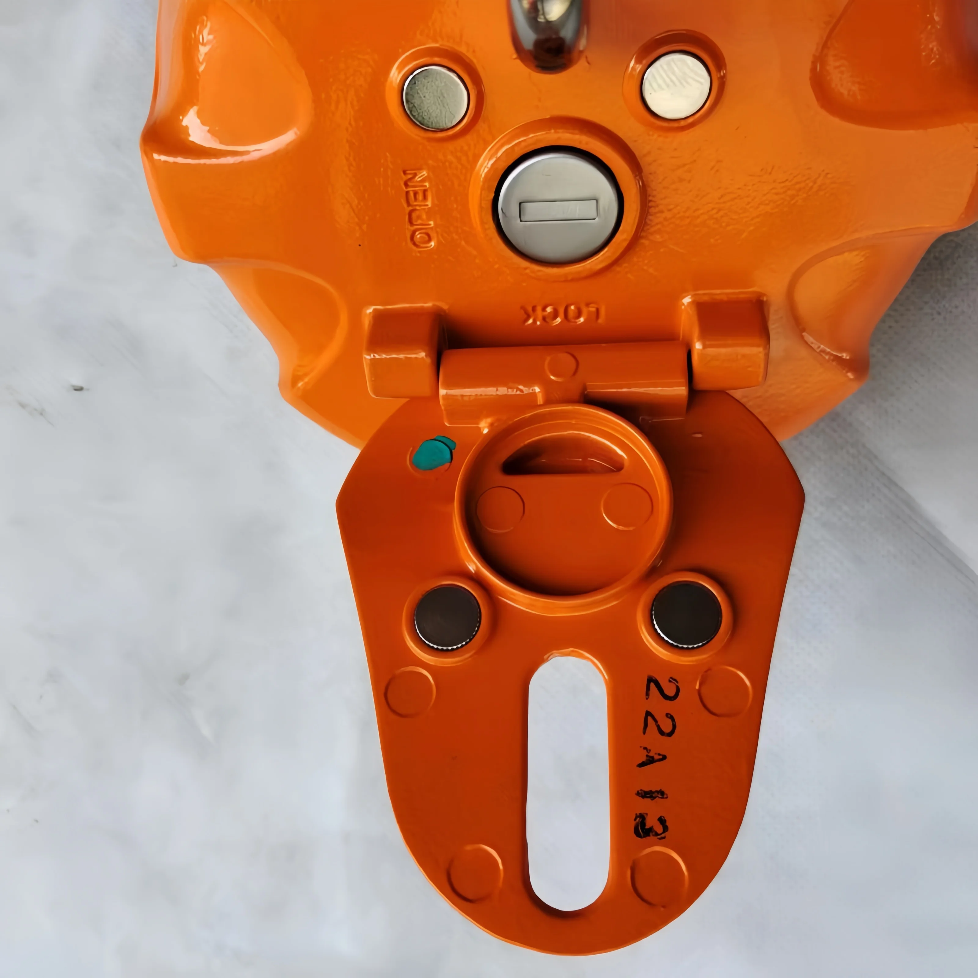 Universal High-Security Diesel Tank Cap Latch New Excavator Locking ...
