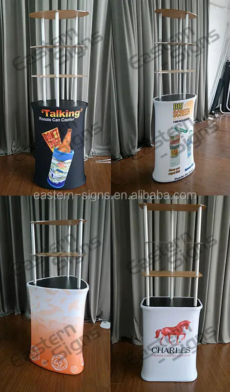 Portable Podium Tower Table Top Display Rack with Shelves to Display ...