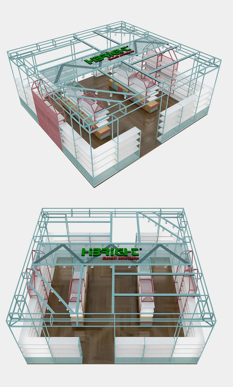 High Grade Customized Metal Colorful Convenience Display Stand Light ...