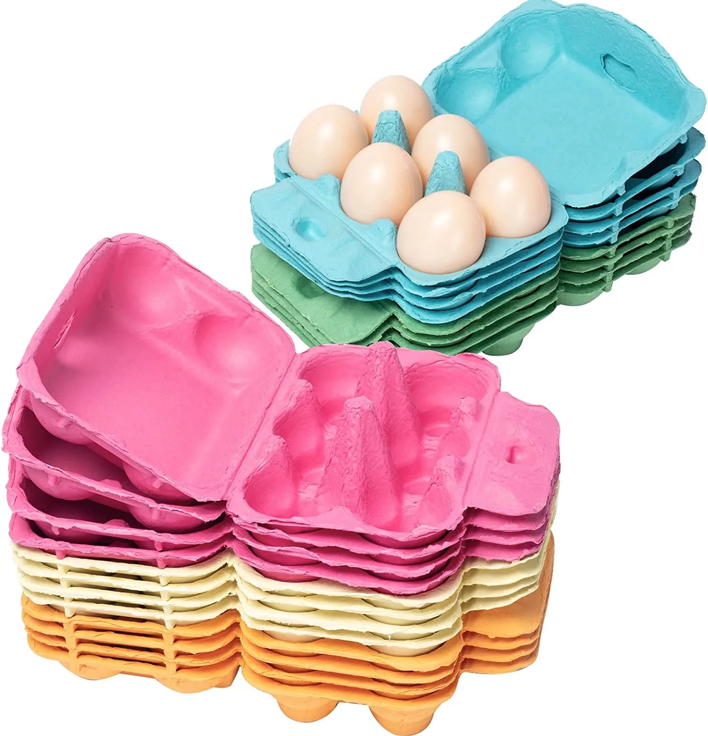 Glossy & Matt Laminated Egg Packaging Boxes Egg Cartons with Embossing ...