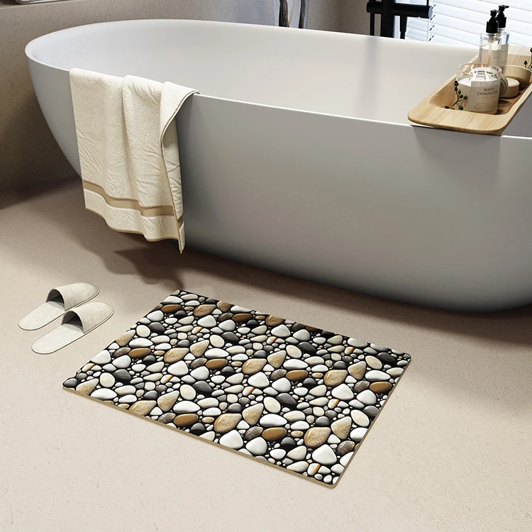 kmart bath mat stone bath mats for bathroom diatom mud bath matFactory direct sales modern Anti mildew and anti slip art decor