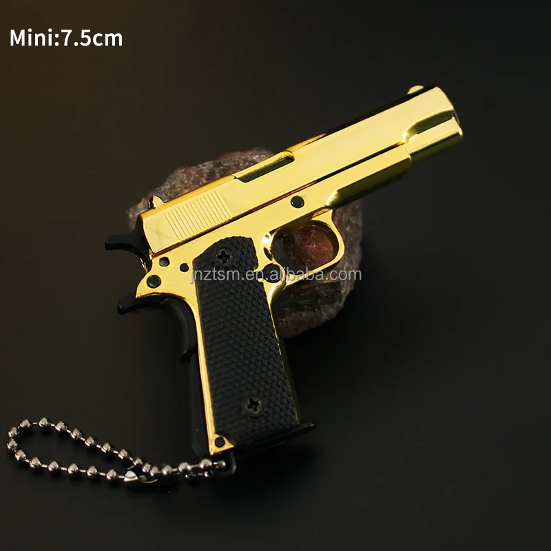 Realistic Mini Metal Toy Gun Miniature Model 1:3 Factory Supply Colt ...