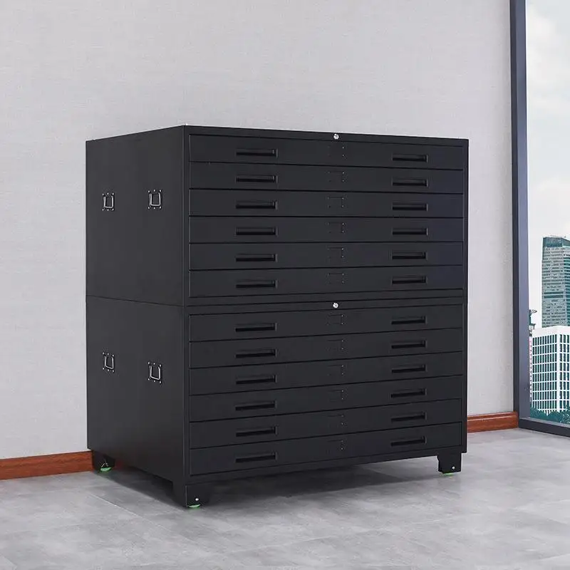 4 Drawer Metal File Cabinet - Durable & Adjustable Storage