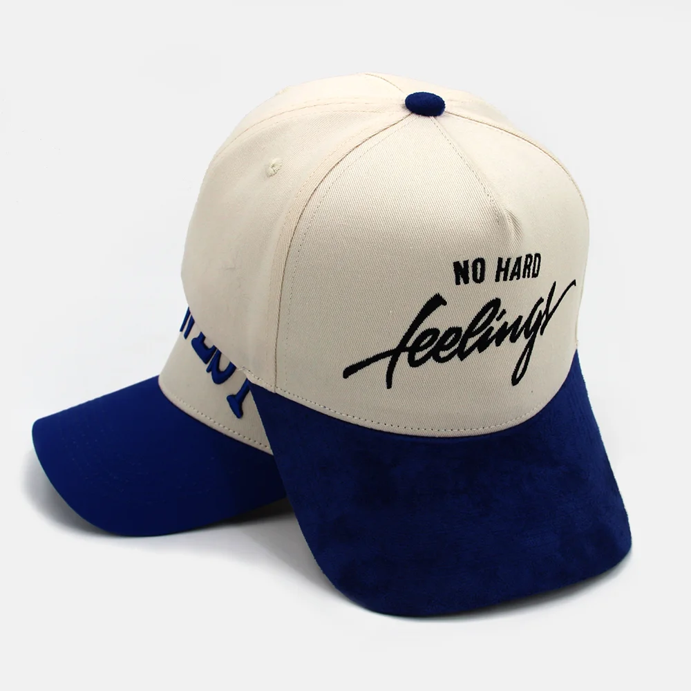 Shop 100% Cotton Twill 5 Panel Baseball Caps with Custom Embroidery